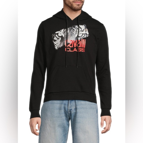 Cavalli Class | Shirts | Cavalli Class Black Mens Hoodie | Poshmark